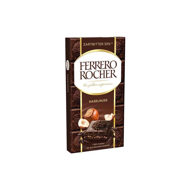 Ferrero Rocher Bar Hazelnut - Dark – buy online now! Ferrero – German ...
