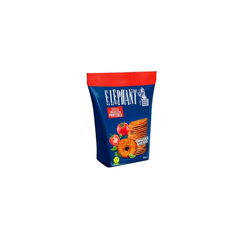 Elephant Baked Squeezed Pretzels - Tomatoes & Herbs – buy online now ...