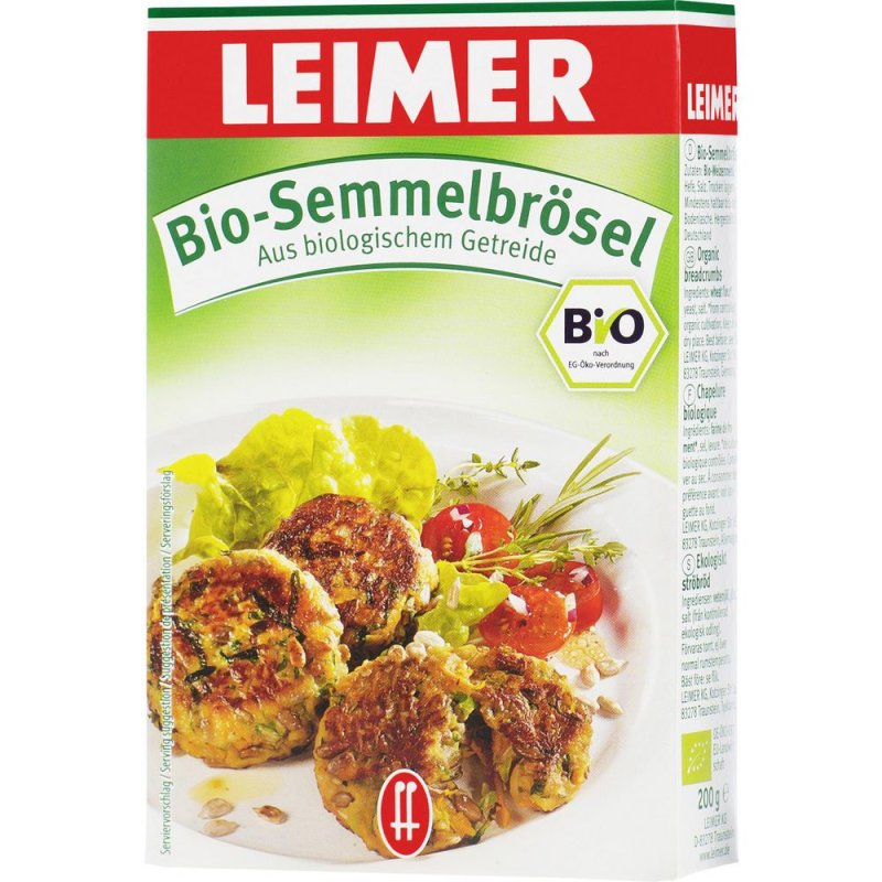 Leimer Organic Bread Crumbs 200 g box – buy online now! LEIMER KG – G ...