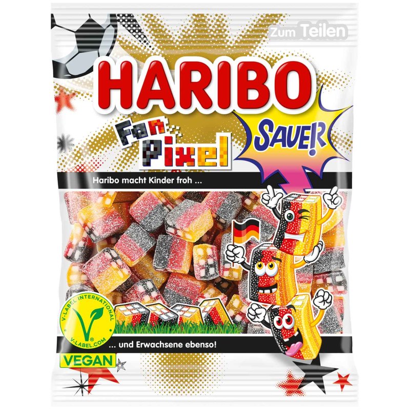 Haribo Fan Pixel sauer 160g – Jetzt bestellen! Haribo – Deutsch Bonbo ...